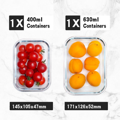 Shop simpa 12PC Assorted Size & Shape Glass Food Containers.