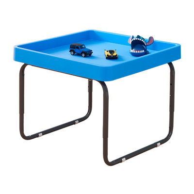 simpa 70cm Sky Blue Square Utility Mixing Play Tray Table with Height ...