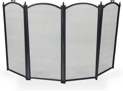 simpa Berkshires 4 Panel Fire Guard 96cm (W). | DIY at B&Q