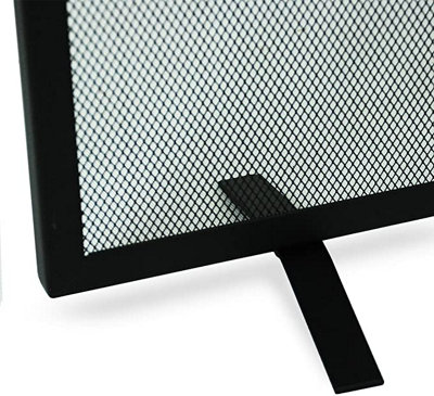Fire Place Baby Proof Heavy Duty Black Deluxe Three Panel Fire Guard ...