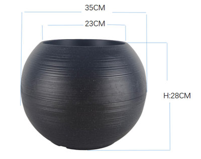 simpa Sphere Globe Shape Plastic Planter