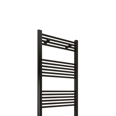 Simple Bathroom 1000x450mm Matt Black Designer Straight Ladder Style ...