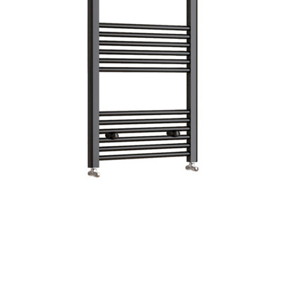 Simple Bathroom 1400x400mm Matt Black Designer Straight Ladder Style ...