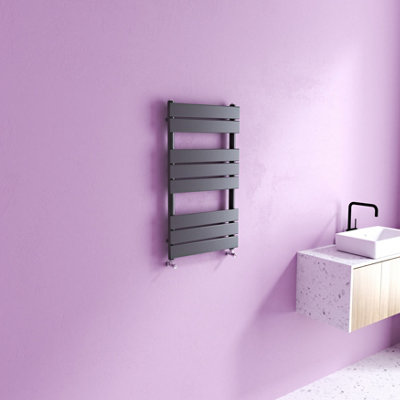 SIMPLE Bathroom High Heat Output Anthracite 800x450mm Towel Rail ...