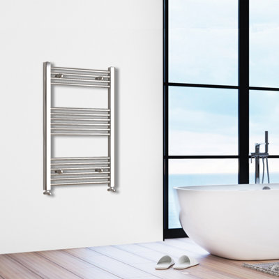 SIMPLE Bathroom High Heat Output Chrome 1000x500mm Straight Radiator ...