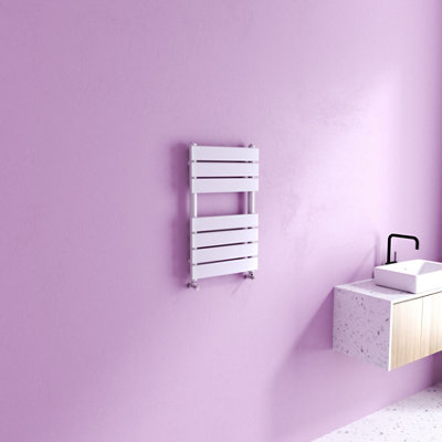SIMPLE Bathroom High Heat Output White 650x400mm Towel Rail Radiator ...