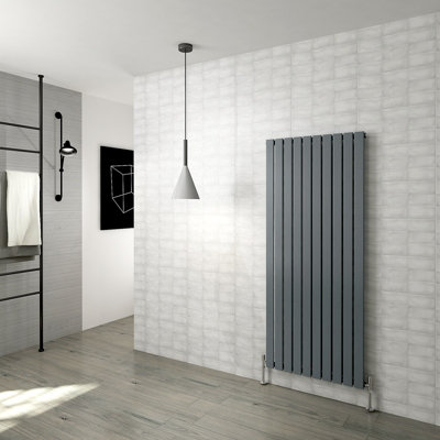 SIMPLE BATHROOMS 1600x680mm Flat Panel Radiator Vertical Single ...
