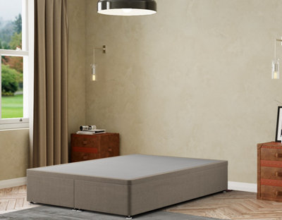 Simple Ottoman Base Linen Beige