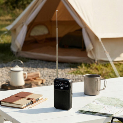 Simple Style Portable AM FM Pointer Radio with Speaker Headphone Jack ...