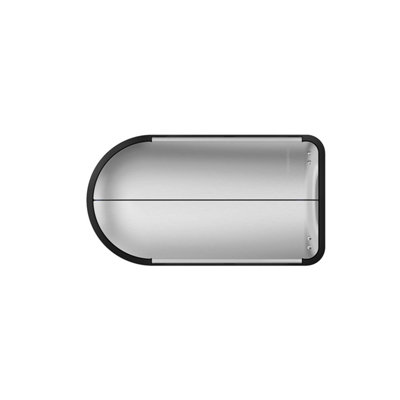 Simplehuman 10L Slim Butterfly Bathroom Bin, Brushed Stainless Steel