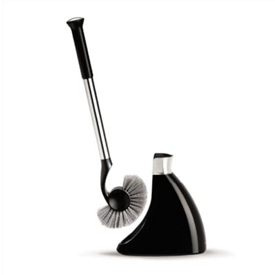 simplehuman Bt 1084 Toilet Brush with Holder, Stiff Outer Bristles ...