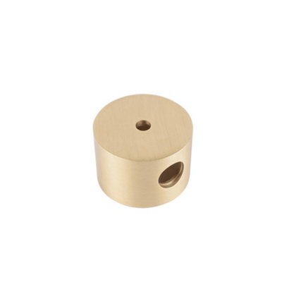 Simplex Brass Cord Plug - Satin Brass