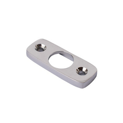 Simplex Brass Flush Knot Holder - Polished Chrome