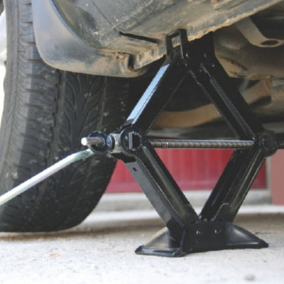 Simply 1 Tonne Scissor Jack with secure base for small cars