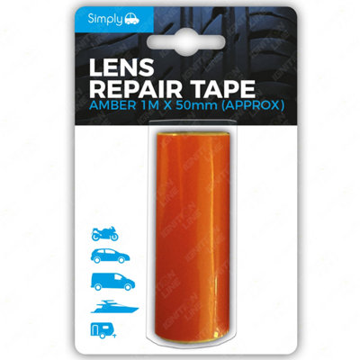 Simply Car Lens Repair Tape Amber Headlight Break Side Indicator Light ...