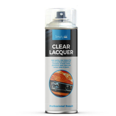 SIMPLY CLEAR LACQUER SPRAY 500ML TOP COAT AUTOMOTIVE GLOSS FINISH