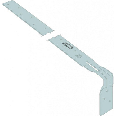 Simpson Strong Tie Heavy Engineered Bent Steel Strap Silver (100cm)