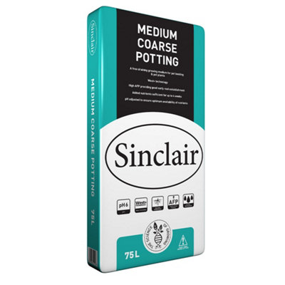 Sinclair™ Medium-Coarse Free Draining Potting Compost, Peat Reduced 75L Bag