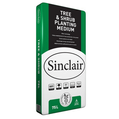 Sinclair™ Premium Tree & Shrub Compost, Peat Reduced for Woody Plants 75L