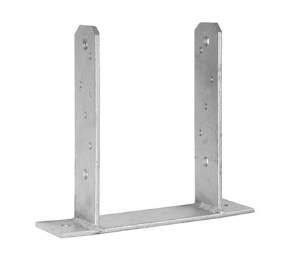 Single 160mm Heavy Duty Hot Dip Galvanised Bolt Down Pergola Post ...