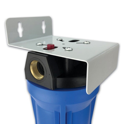Single 20" Jumbo Water Filter Housing with 1" Brass Ports and Pressure ...