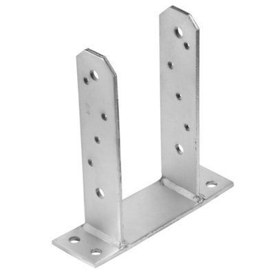 Single 80mm Heavy Duty Hot Dip Galvanised Bolt Down Pergola Post ...