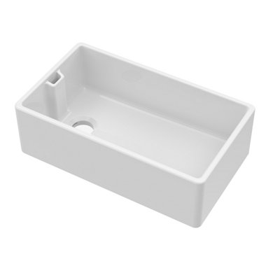 Single Bowl Belfast Kitchen Sink with Overflow No Tap Hole
