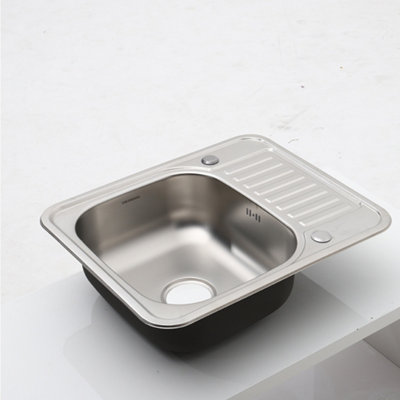 Single Bowl Large Inset Stainless Steel Catering Kitchen Sink with ...