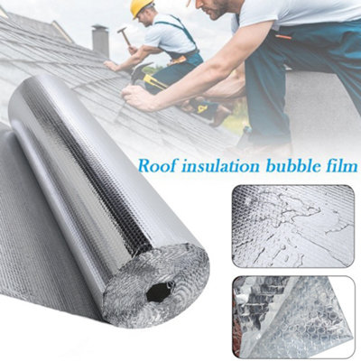 Single Bubble Foil Insulation, Heat Reflective 3 mm Thick Double Layer ...