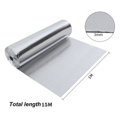 Single Bubble Foil Insulation, Heat Reflective 3 mm Thick Double Layer ...