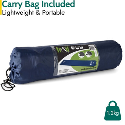 Single Camping Mat Self Inflating Inflatable Camp Roll Mattress With ...