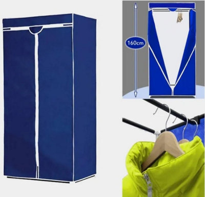 Single Canvas Fabric Wardrobe Storage