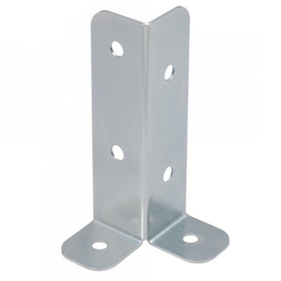 Single Corner Pergola Bolt Down Post Support - Fence Post Corner Bolt ...