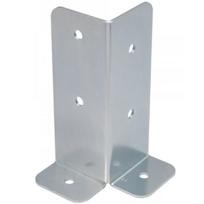 Single Corner Pergola Bolt Down Post Support - Fence Post Corner Bolt ...