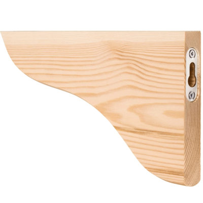 Single Durable Elegant Timber Wooden Shelf Bracket - Reliable And ...