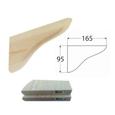 Single Durable Elegant Timber Wooden Shelf Bracket - Reliable ...