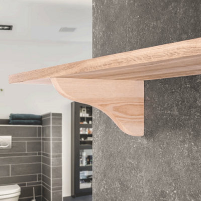 Single Durable Elegant Timber Wooden Shelf Bracket - Reliable ...