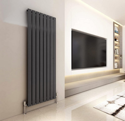 Single Flat Panel Vertical Column Radiator (H)1800mm by MCC Direct
