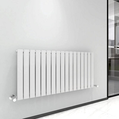 SINGLE FLAT PANEL VERTICAL COLUMN RADIATOR (H)600MM BY MCC DIRECT