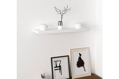Single Floating Wall Shelf 80 cm - White