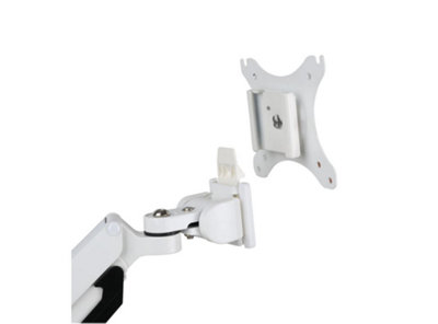 Single Gas Lift Monitor Arm White DLB851