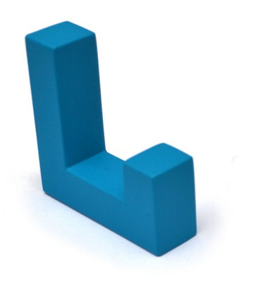 Single Hanger Hook - Colour Blue | DIY at B&Q