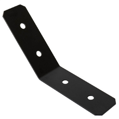 Buy Single Heavy Duty Black 135 Degrees Angle Bracket - Black 135 ...