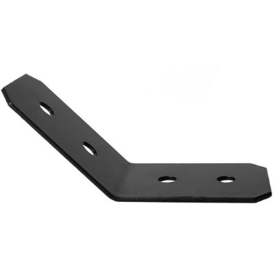 Single Heavy Duty Black 135 Degrees Angle Bracket - Black 135 Degrees ...