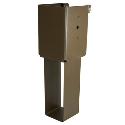 Single Heavy Duty Powder Coated Pergola Concrete-In Post Support ...