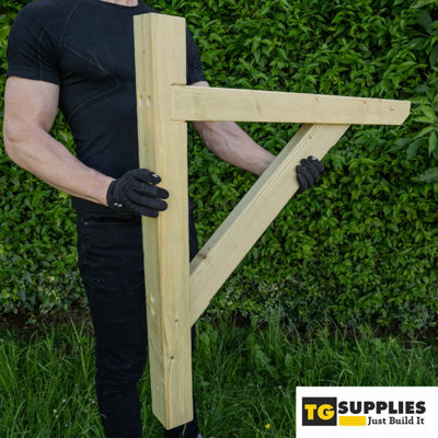 Single Heavy Duty Pressure Treated TimberLock Porch Timber Wooden ...