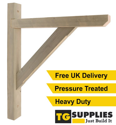 Single Heavy Duty Pressure Treated TimberLock Porch Timber Wooden ...