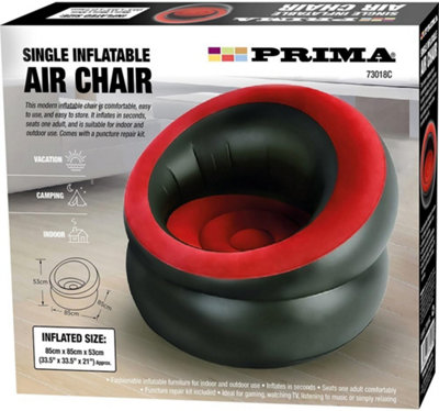 Single Inflatable Air Chair Modern Indoor Outdoor Use Camping Relax ...