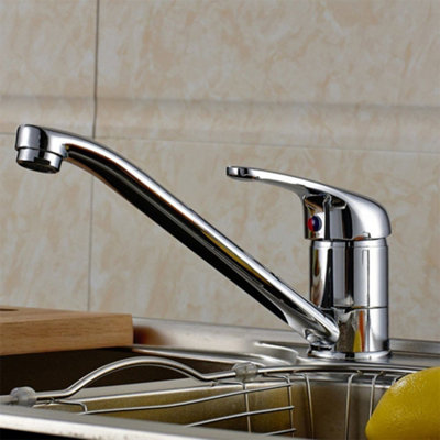 Single Lever Monobloc Kitchen Mixer Tap Chrome | DIY at B&Q