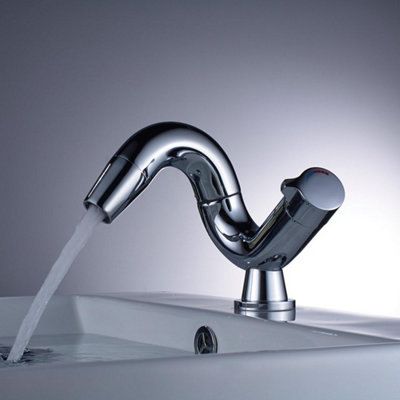 Single lever swivel bathroom mixer tap, swivel basin mixer tap, chrome ...